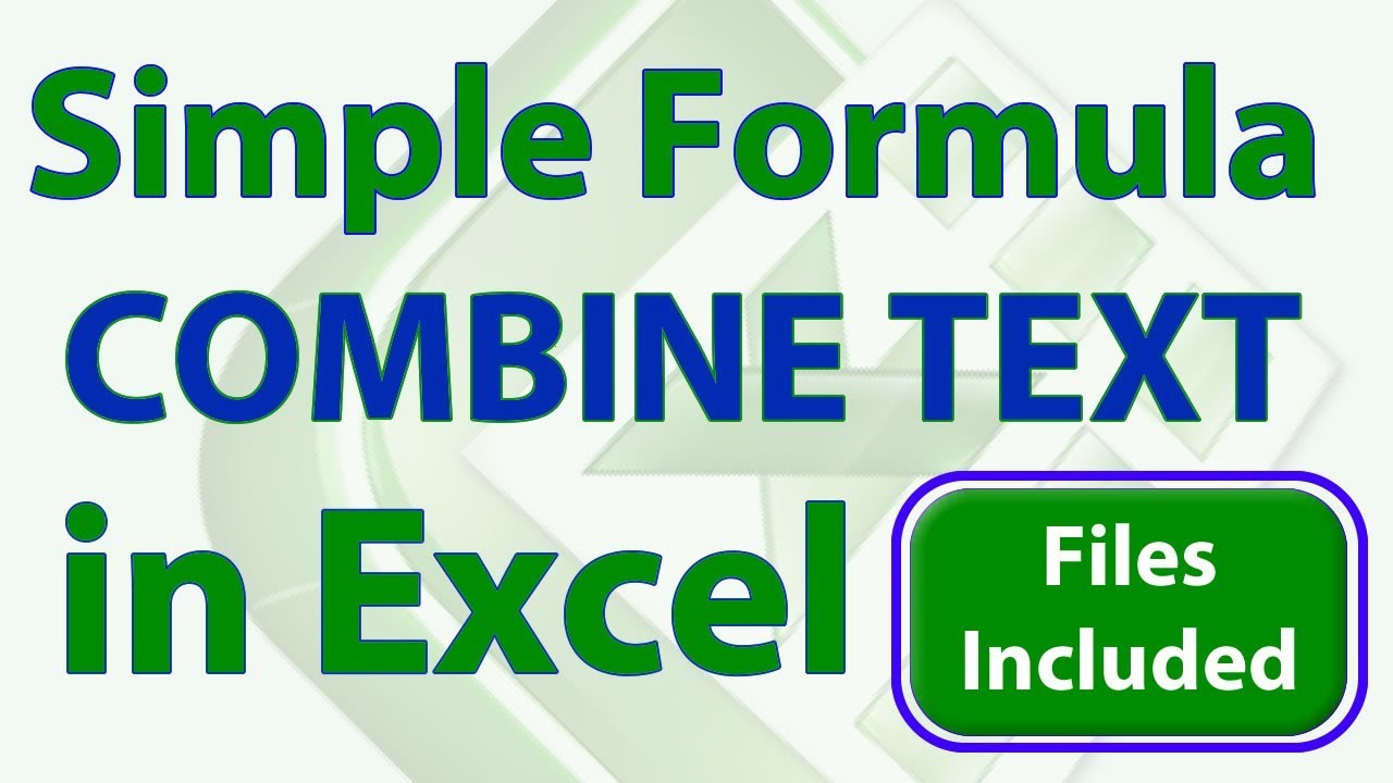 Simple Excel Function To Combine Values In All Versions Of Excel Udf 3131
