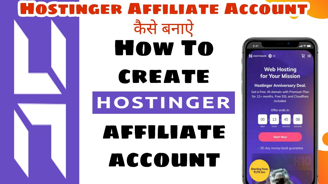 How To Create Hostinger Affiliate Account | Hostinger Affiliate Program ...