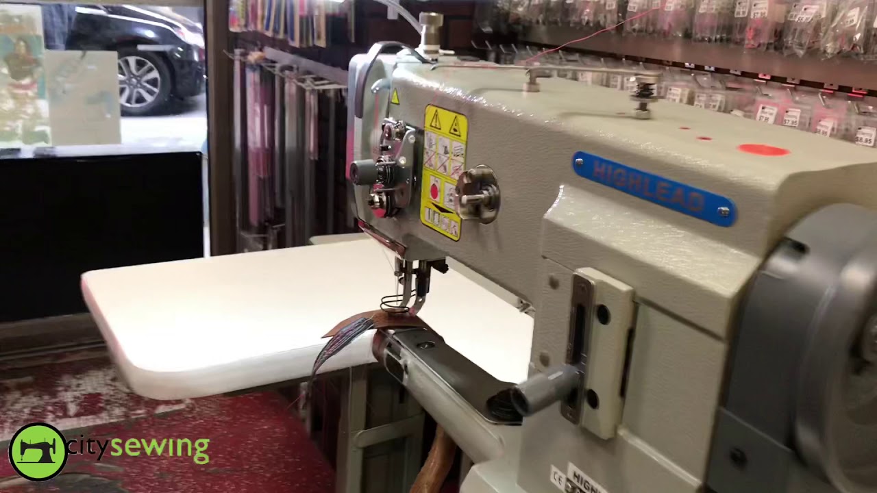 Narrow Cylinder Leather sewing machine with Custom made table ...