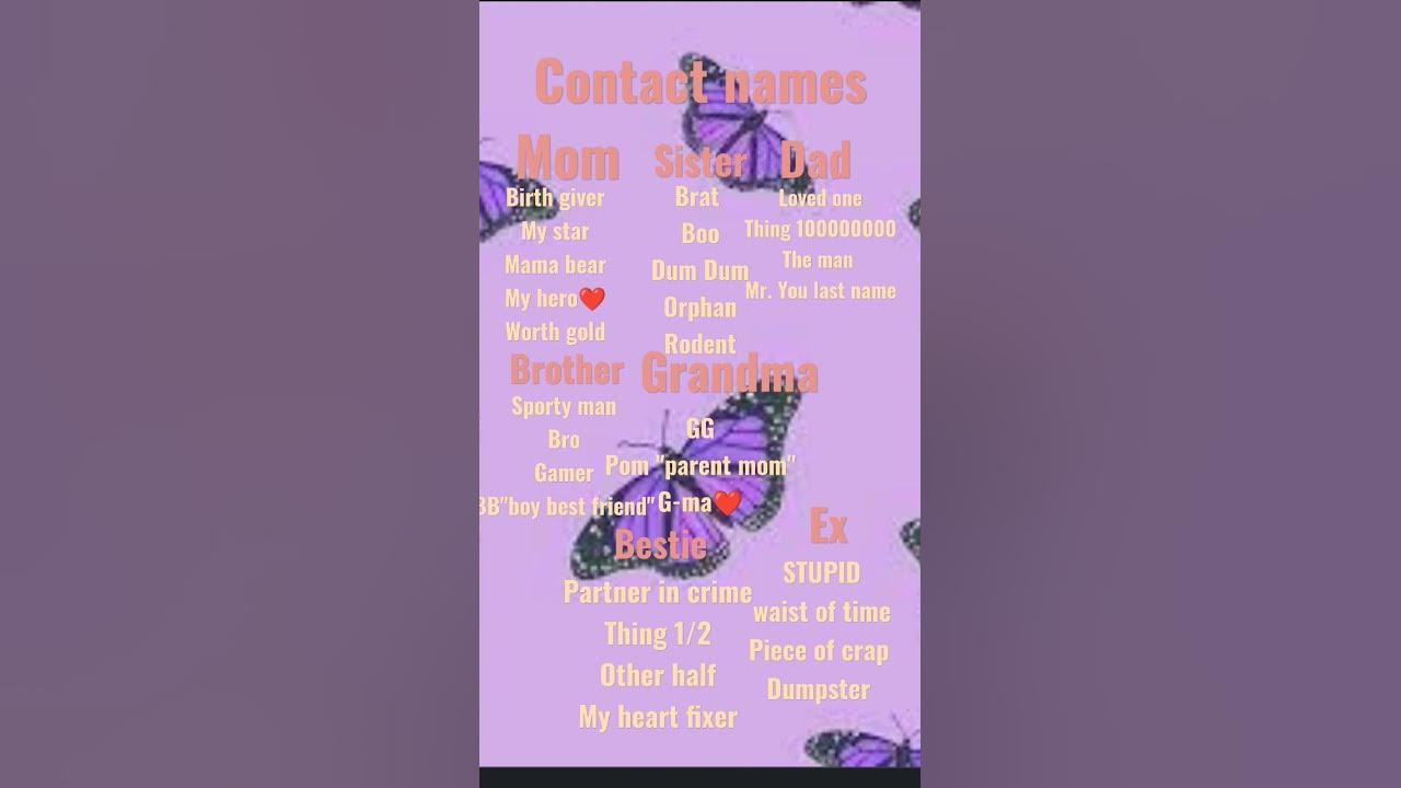 Contact Names YouTube contact-names-youtube