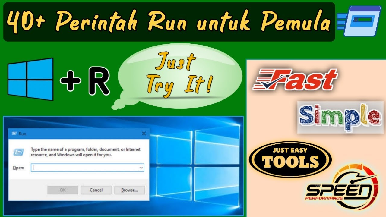 Jelajahi Komputer/Laptop Dengan Cepat -- 40+ Perintah Run Untuk Pemula ...