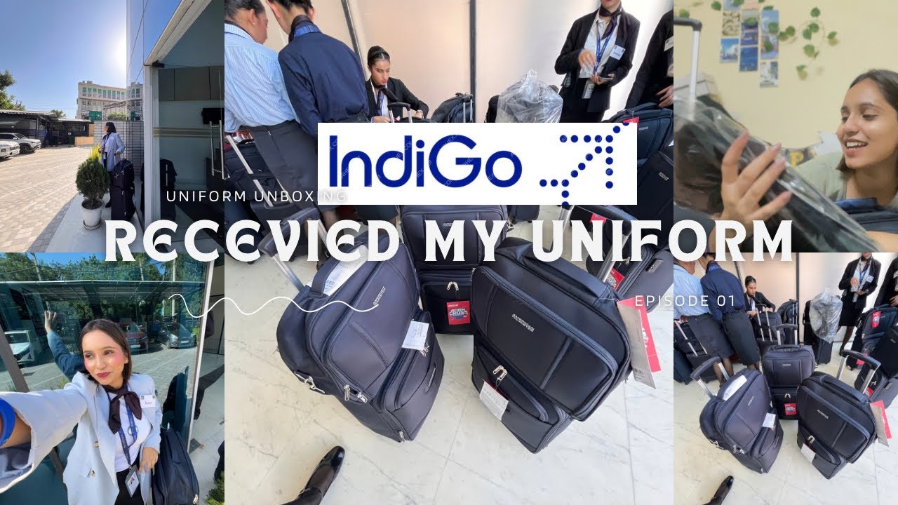 INDIGO UNIFORM UNBOXING | what’s in my crew bag #indigo #yt #cabincrew ...