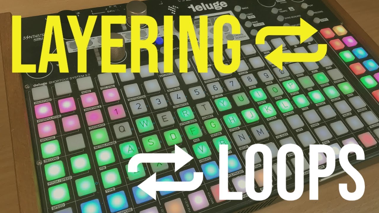 Layering audio loops on the Deluge and playing live - YouTube