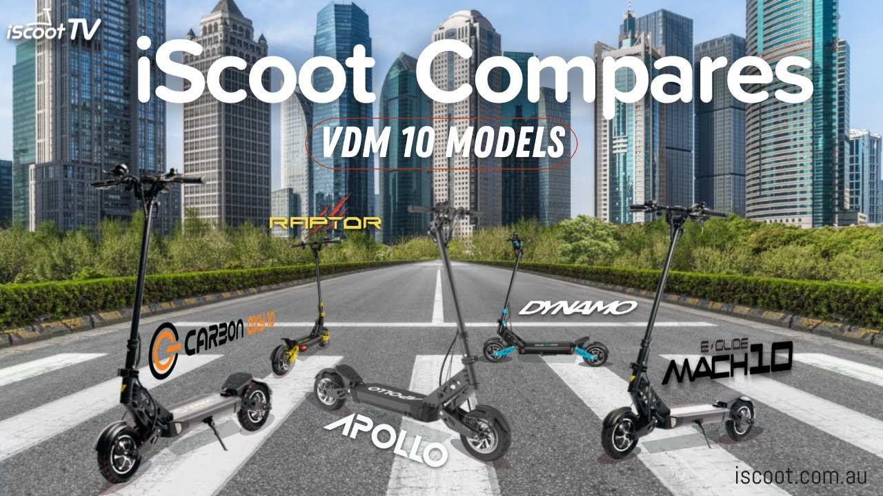 iScoot Electric Scooter Comparison - 5 Models - YouTube