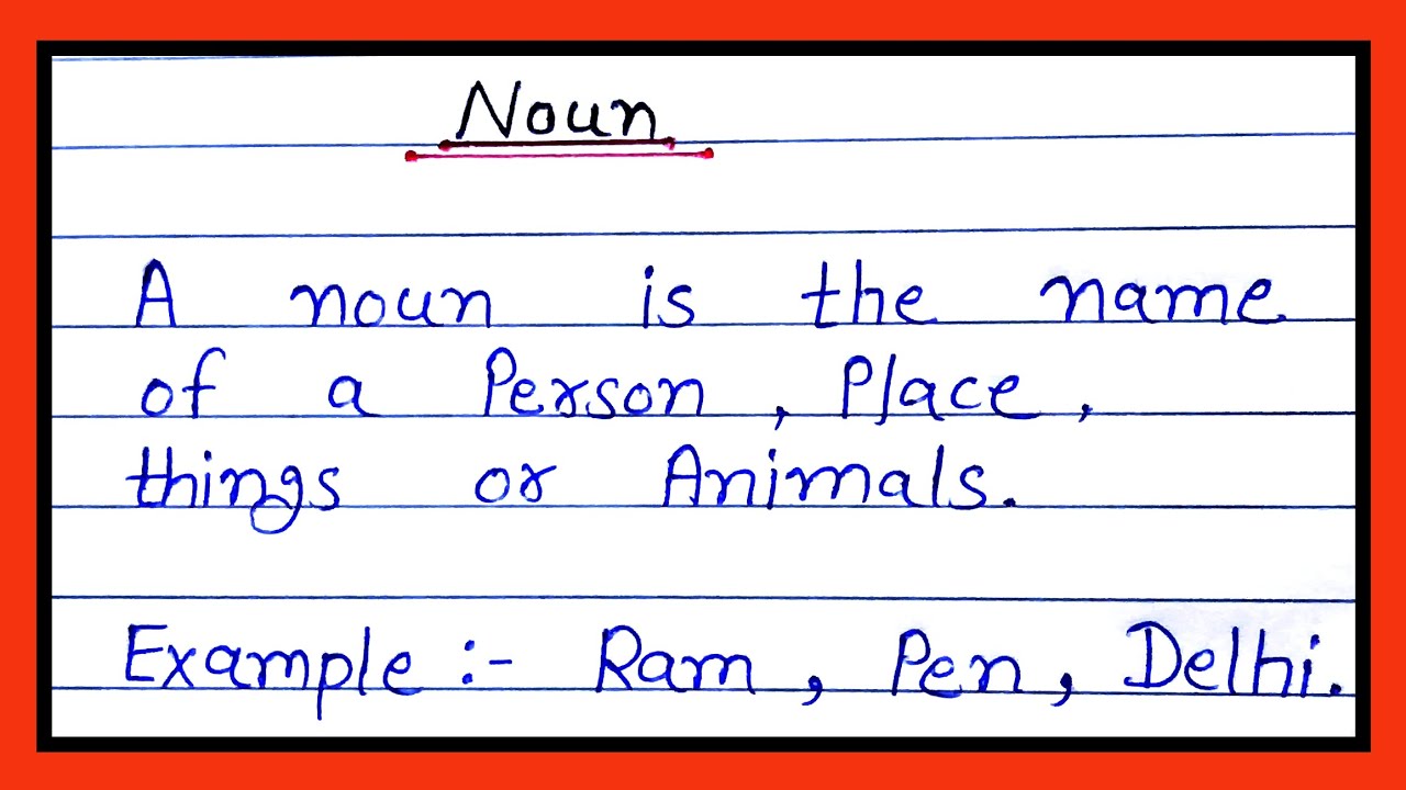What is noun || Noun ki defination || Defination of noun || Noun ...
