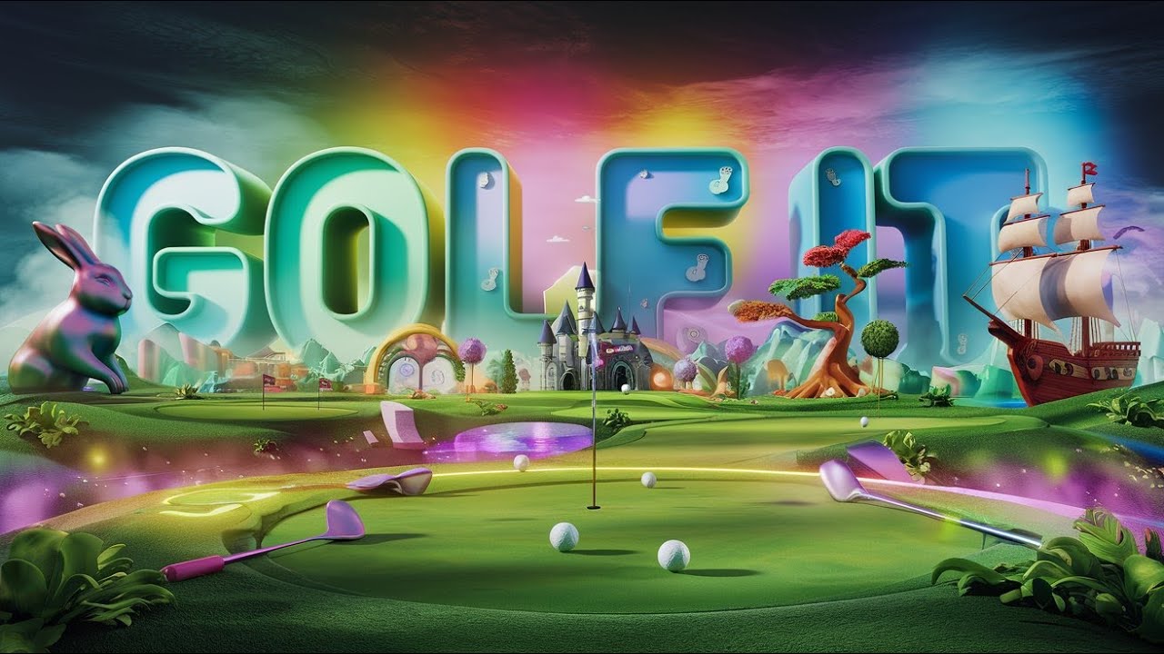 Messing around in "GOLF IT" with FRIENDS - YouTube