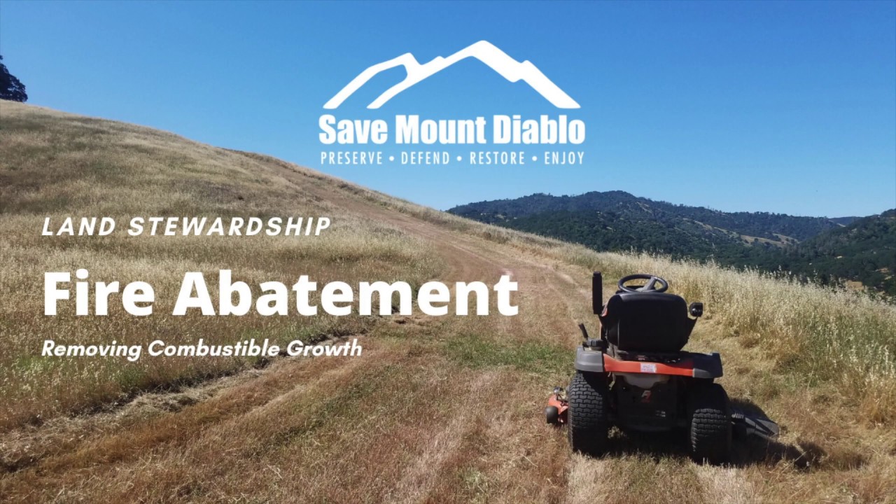 Save Mount Diablo Land Stewardship: Fire Abatement - YouTube