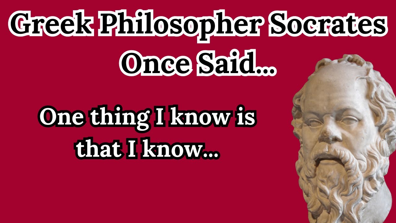 Greek Philosopher Socrates Once Said - Quotes for Life | 10 Seconds ...