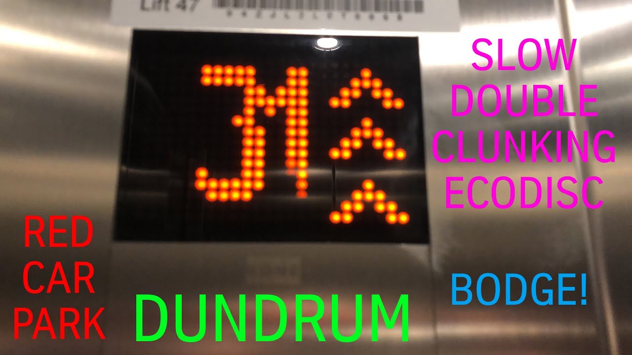 Slow Kone MonoSpace lifts at Dundrum Town Centre's Red Car Park - YouTube