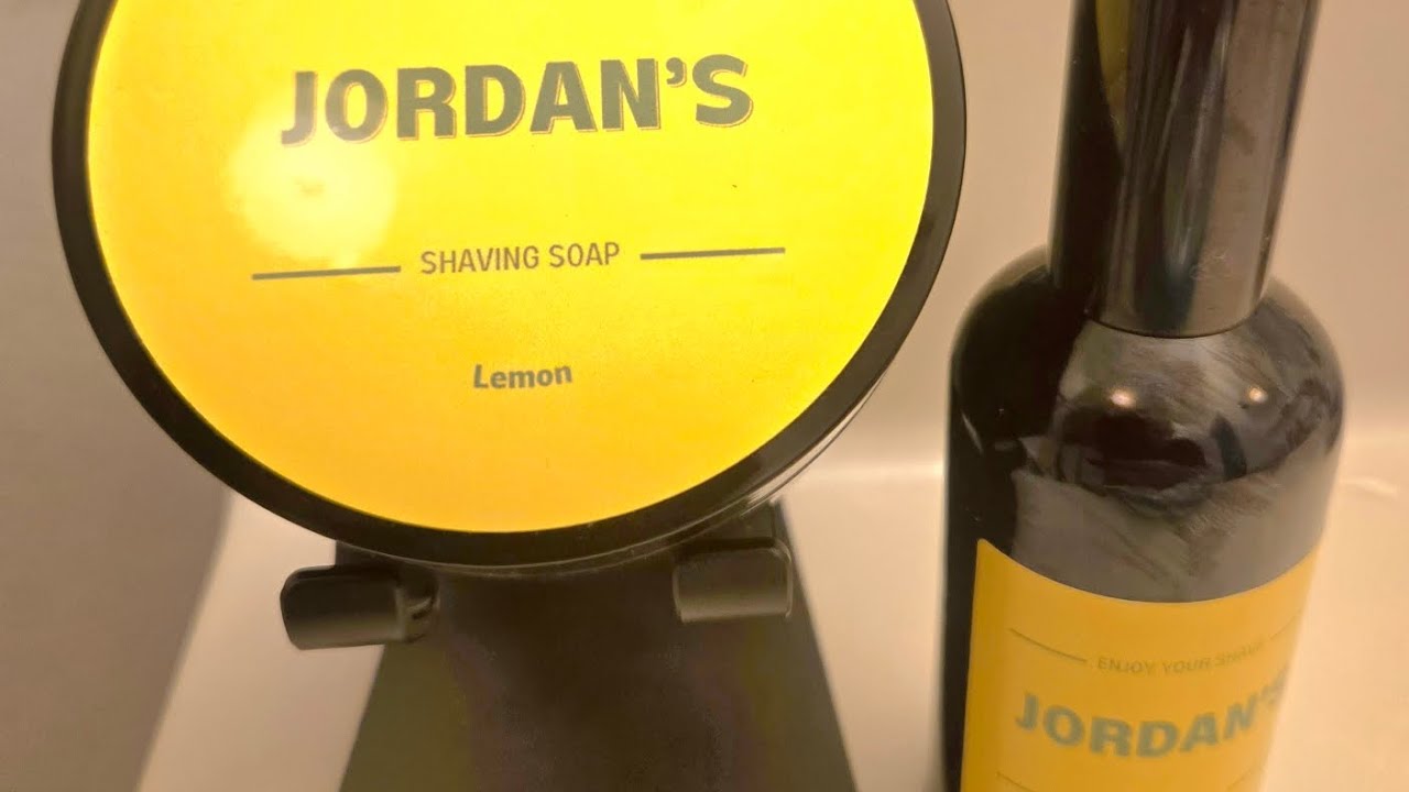 Jordan's Lemon Shave Soap and Aftershave (Alcohol Free)/TRC SS DE Razor ...