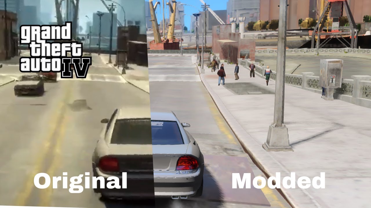 GTA 4 - Modded v/s original graphics| Awesome Video | Comparison ...