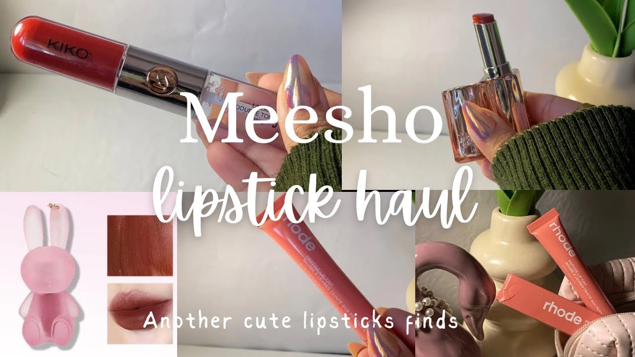 Meesho lipstick haul under ₹400 | Meesho lipstick review | lipstick ...