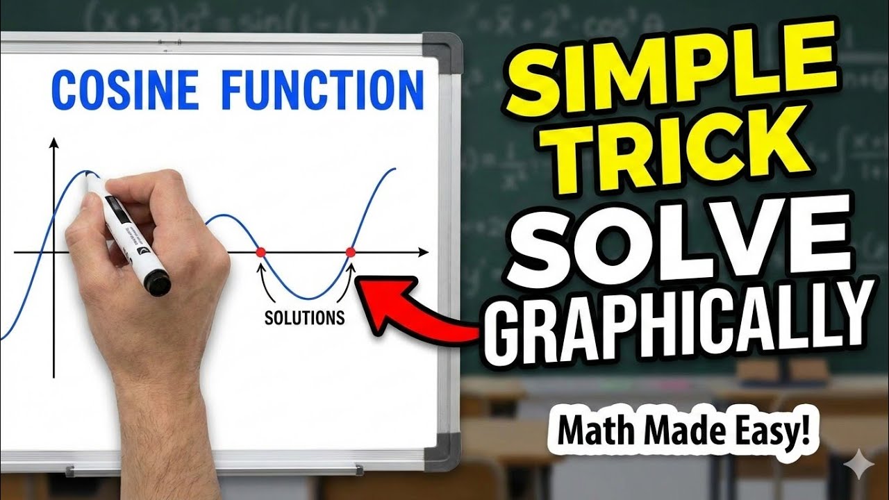 Simple Trick to Plot the Cosine Graph Easily | Cos x Graph Explained ...
