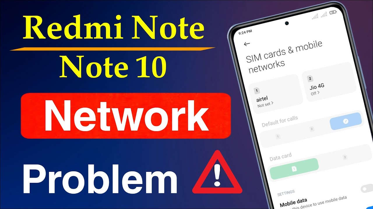 How to Fix Redmi Note 10 Network Problem | Redmi Note 10 No Service ...