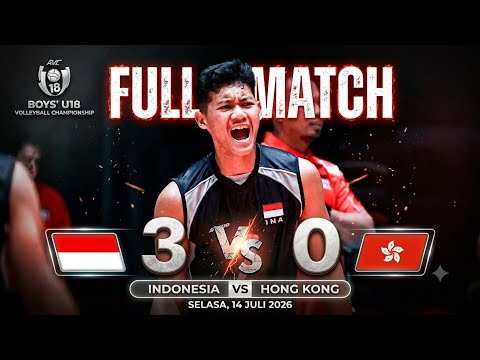 FULL MATCH: Indonesia vs Hong Kong (3-0) - AVC Boys U18 Volleyball Championship 2026