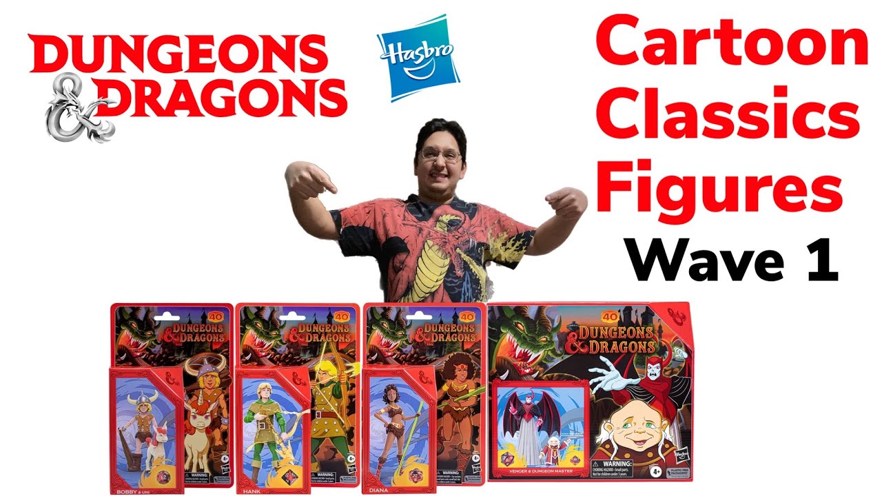 Hasbro Dungeons & Dragons Cartoon Classics Figures Wave 1 Unboxing ...