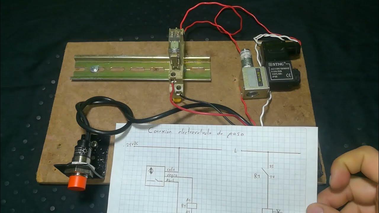 cómo conectar una electroválvula de paso con sensor - YouTube