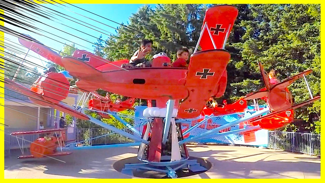 Amusement Park Family Fun Rides for kids with Troy - YouTube