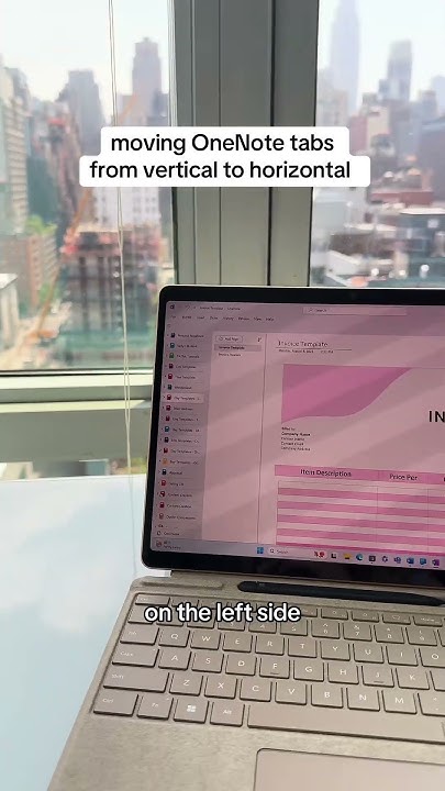 how to move your OneNote tabs from vertical to horizontal 💻 🤓# ...