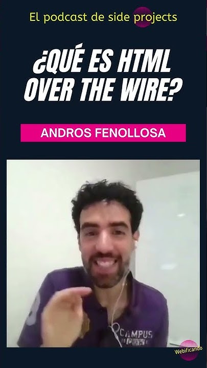 ¿Qué es el HTML over the wire? Andros Fenollosa #shorts #programación #aprender - YouTube