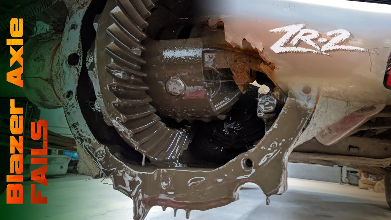 ZR2 Blazer rear axle debacle - Sledge hammering it back together - YouTube