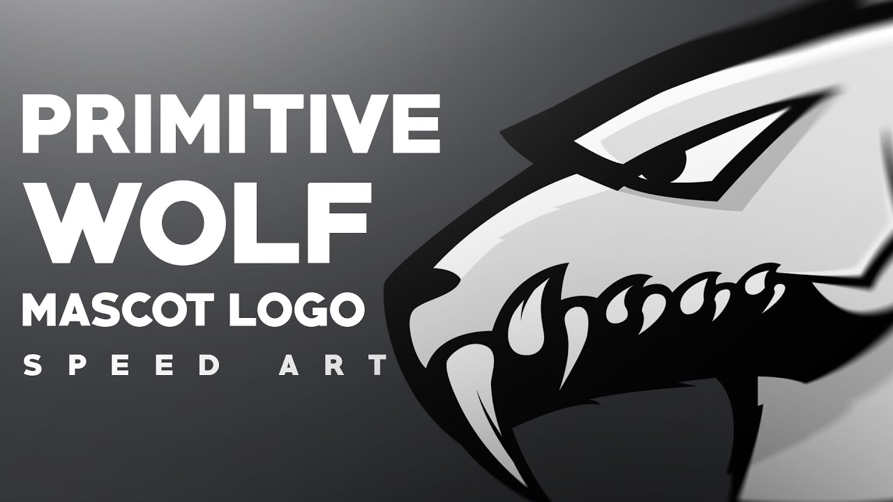 Mascot Primitive Wolf | Adobe Illustrator | Speed Art | Jofox - YouTube