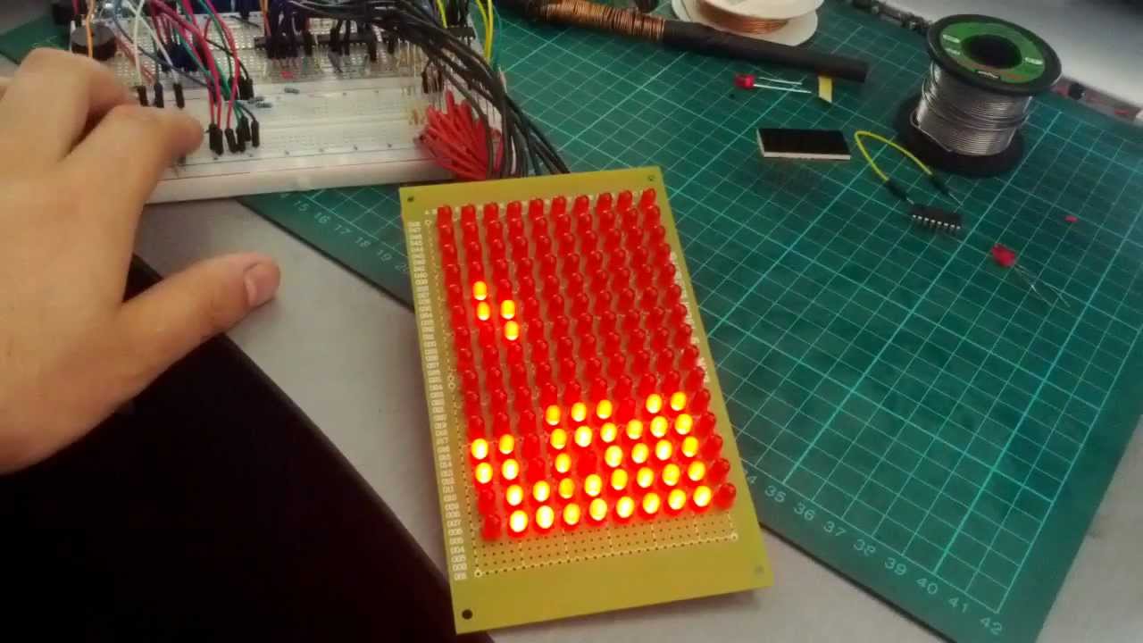 Arduino Tetris LED 10X15 Update - YouTube
