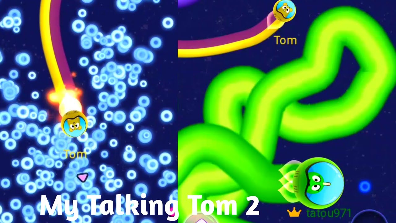 My Talking Tom 2 ios and android gameplay snakes game Tom became a king ...