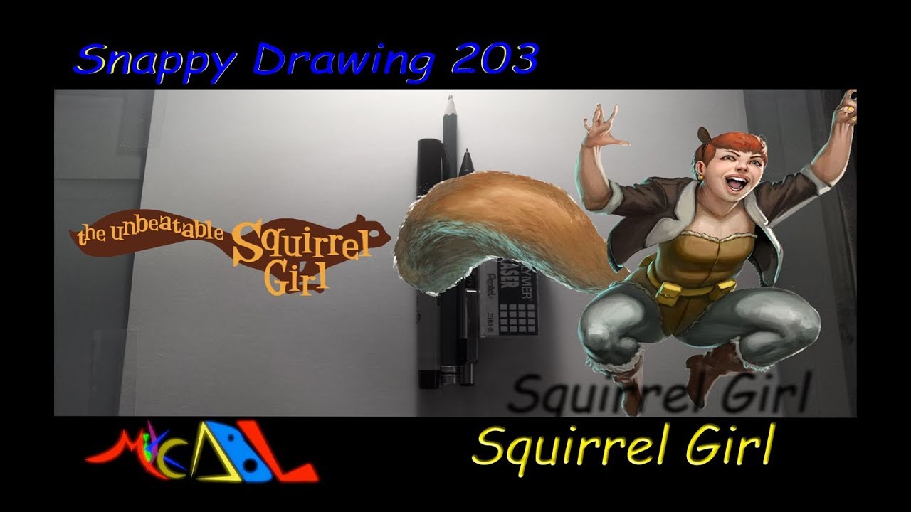 Snappy Drawing 203 Squirrel Girl - YouTube
