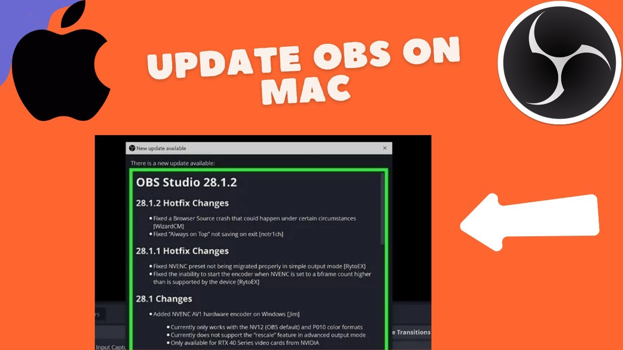 how to update obs on mac - YouTube