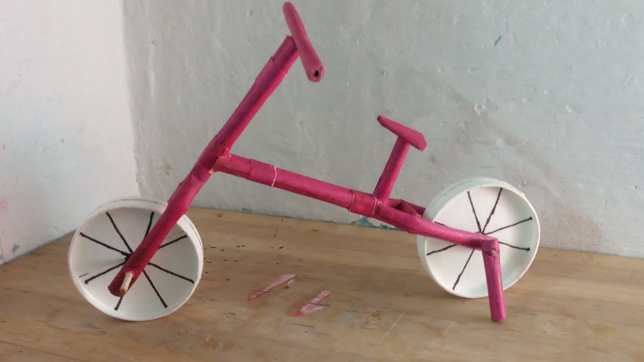 Paper Cycle | how to make a paper cycle step by step | - YouTube