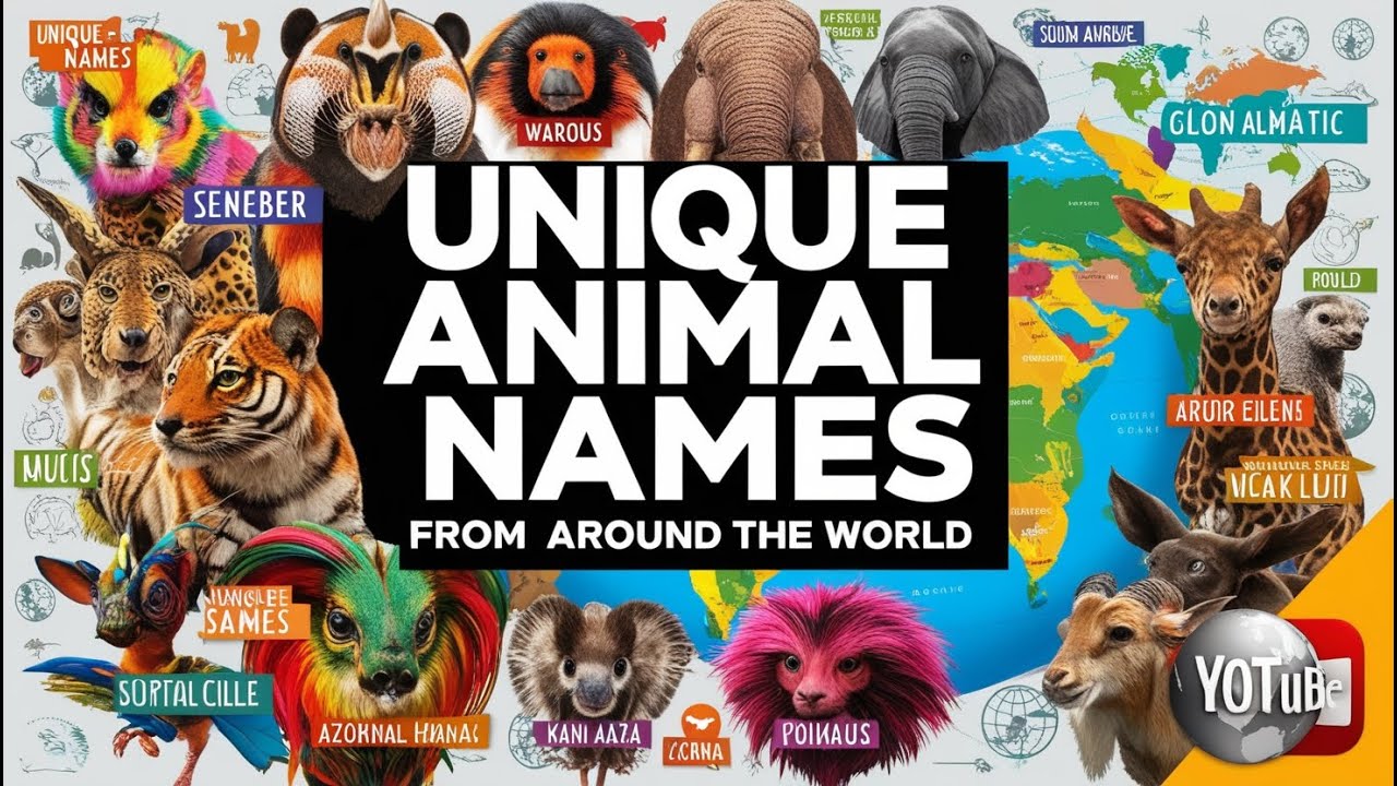 The Ultimate List : Unique Animal Names from Around the World - YouTube