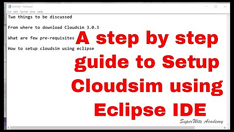 CloudSim Simulation Toolkit tutorial for Cloud research. - YouTube