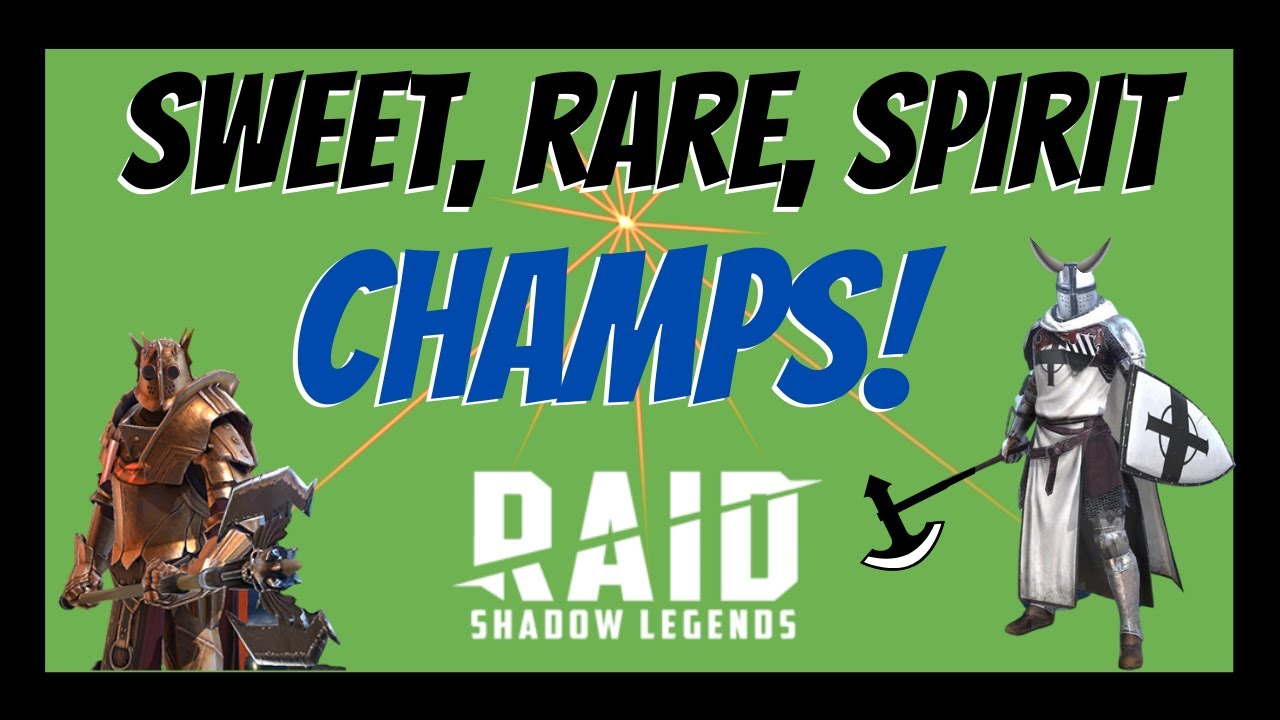 ALL Rare Spirit Champions Rated for Use EVERYWHERE in Raid Shadow ...
