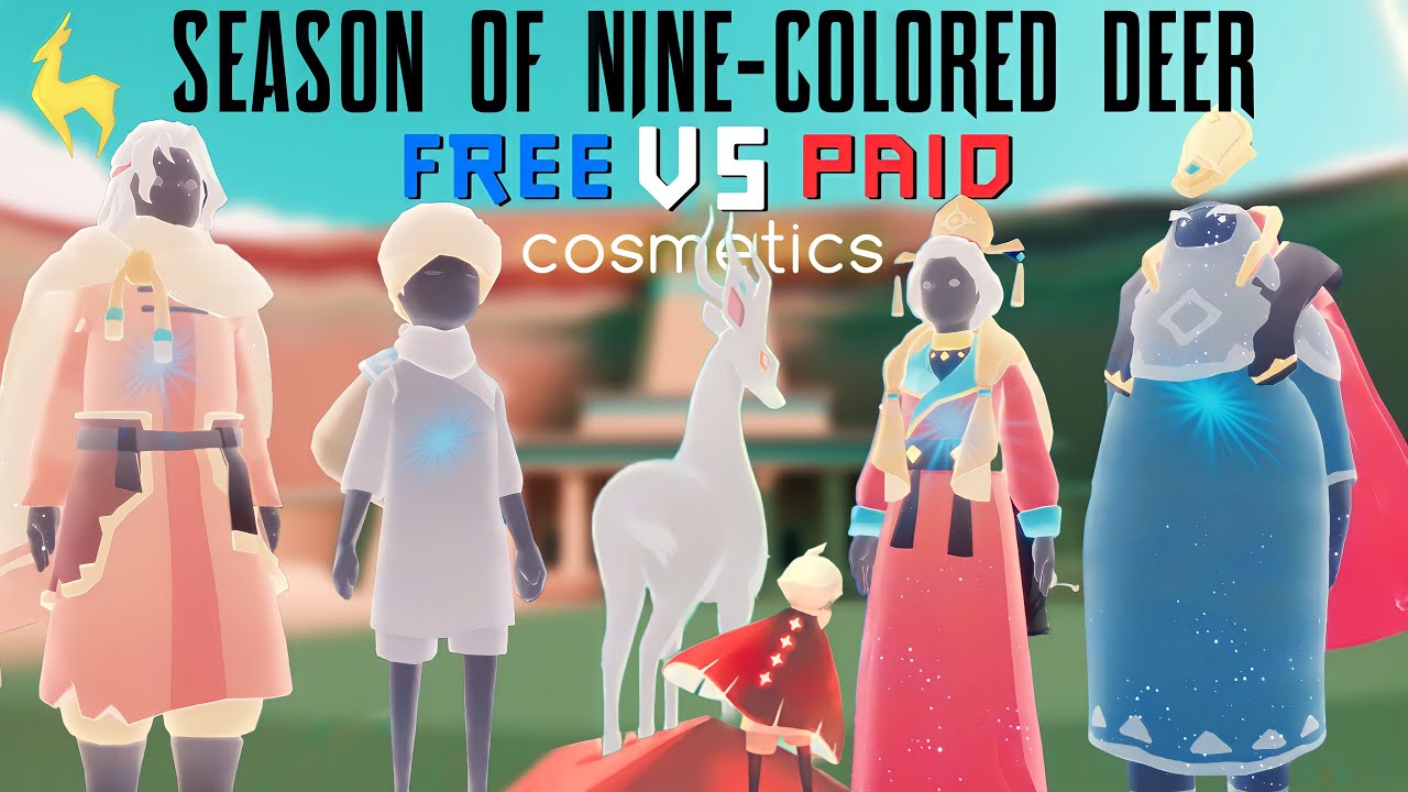 [BETA] Season of Nine-Colored Deer | Free VS Paid Cosmetics | Sky Cotl ...