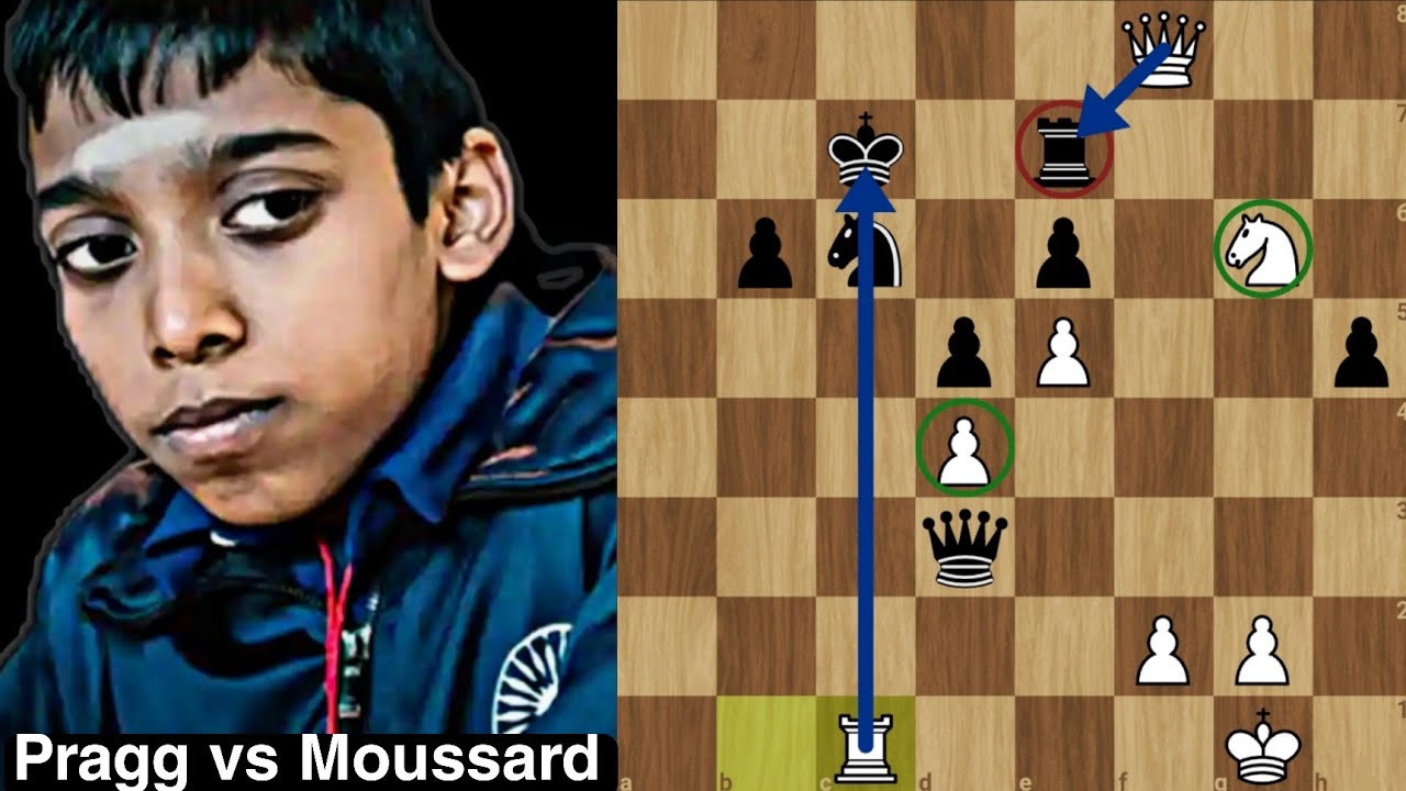 Pragg is Just Awesome | Pragg vs Moussard | 2019 London Chess Classic ...