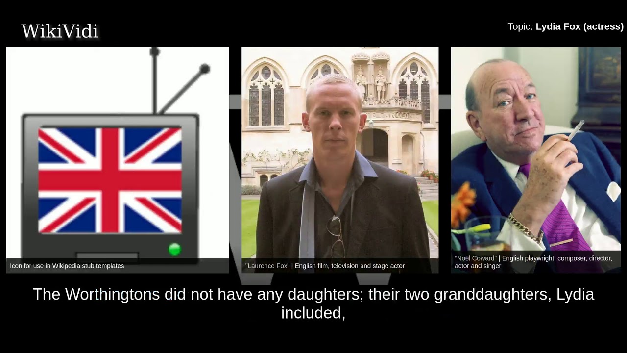 LYDIA FOX (actress) - WikiVidi Documentary - YouTube