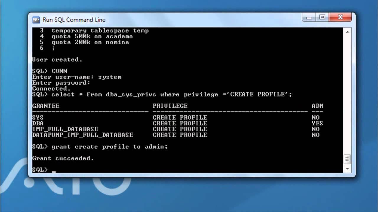 Usuarios, roles y privilegios en Oracle database 11g Express edition - YouTube