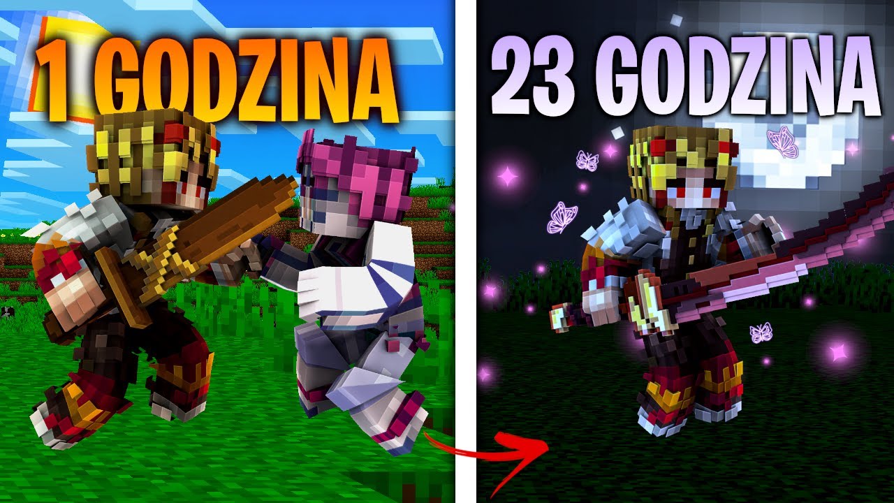 PRZEŻYŁEM 24 GODZINY JAKO DEMON W MINECRAFT [Demons Slayer Mod] - YouTube