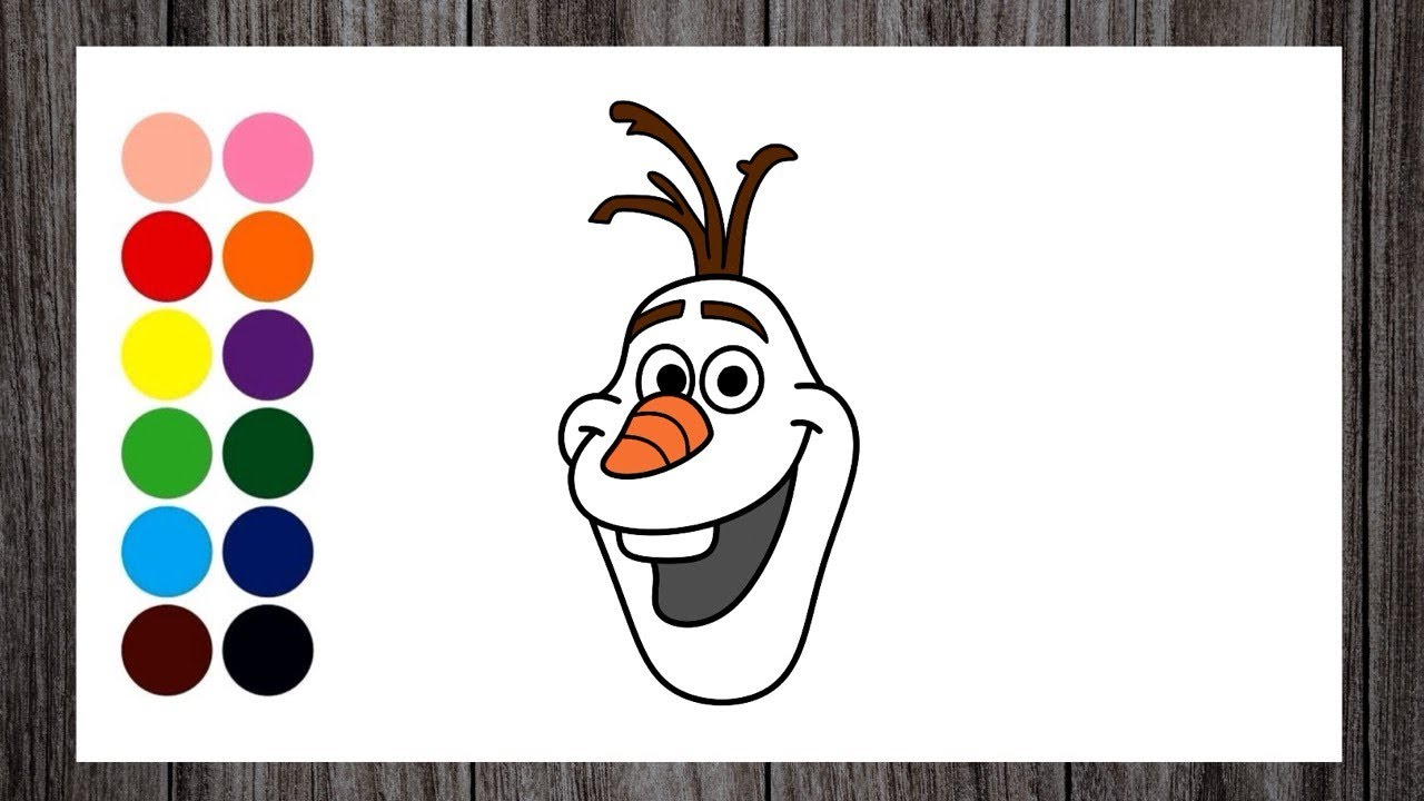 How to Draw Frozen Olaf Easy for Kids | Olaf Drawing | Frozen Drawing ...