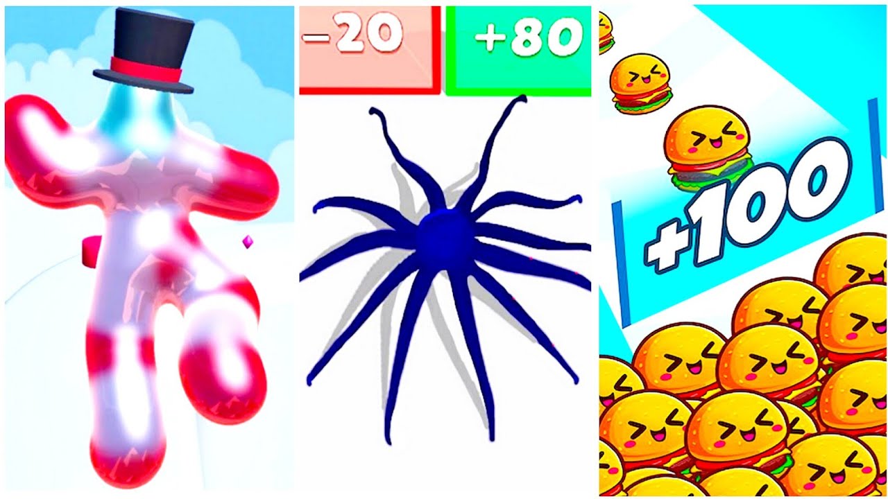 Venom Run 3D 🆚 Food Run 🆚 Blob Runner 3D | Noob 🆚 Pro 🆚 Hacker 🆚 God ...