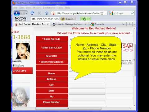 How to activate red pocket mobile sim card? - YouTube