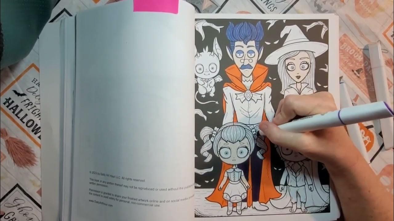 Coloring Chat In The Spooky Family Collector's Edition Vol. 1 Daily Art ...