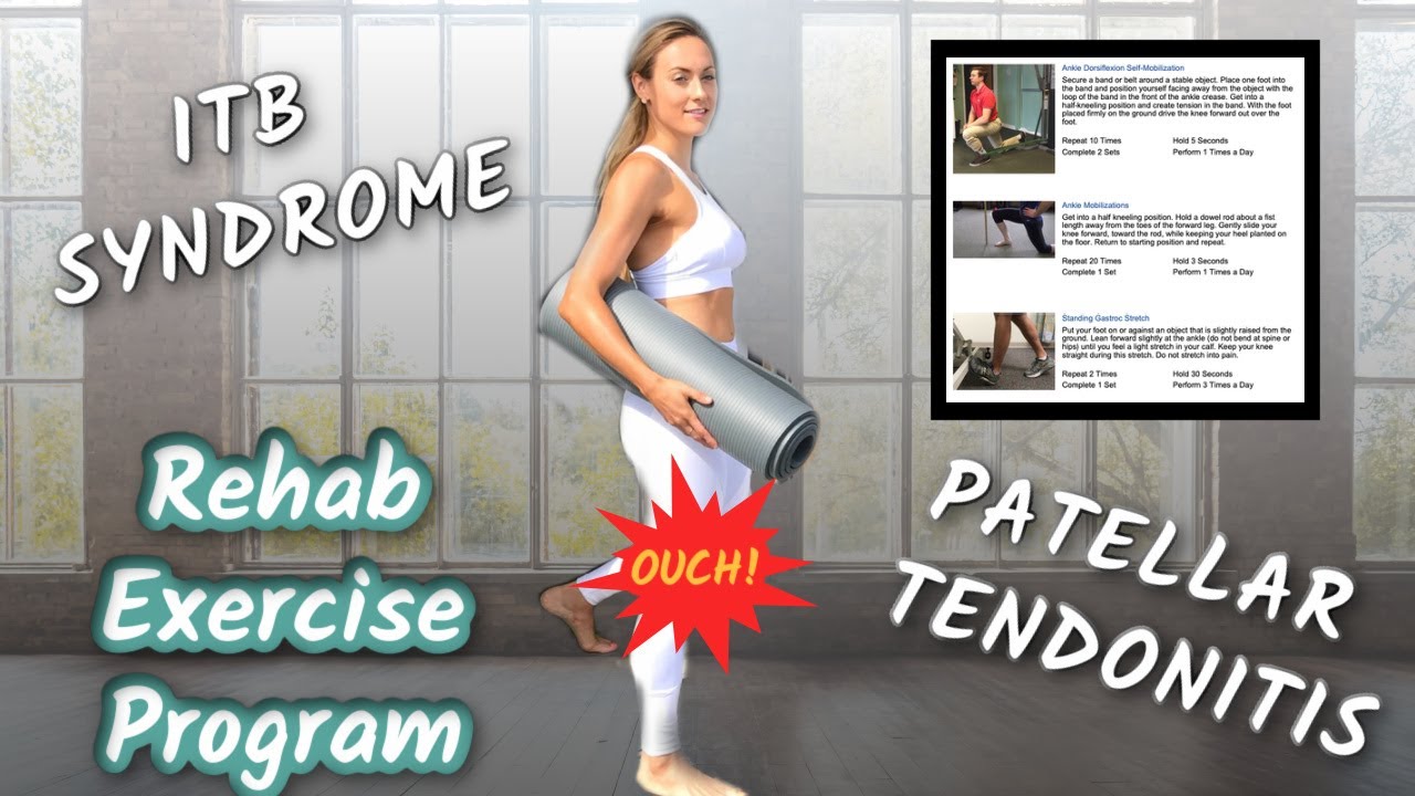14 Exercises for ITB Syndrome + Patellar Tendonitis | SAVE $$ - YouTube