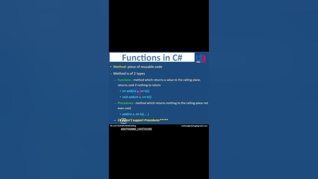 Csharp Dotnet Coding Csharpprogramming Dotnetcore Csharptutorial Shorts Youtube