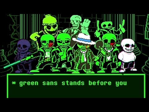 green sans fight full demo undertale fangame - YouTube