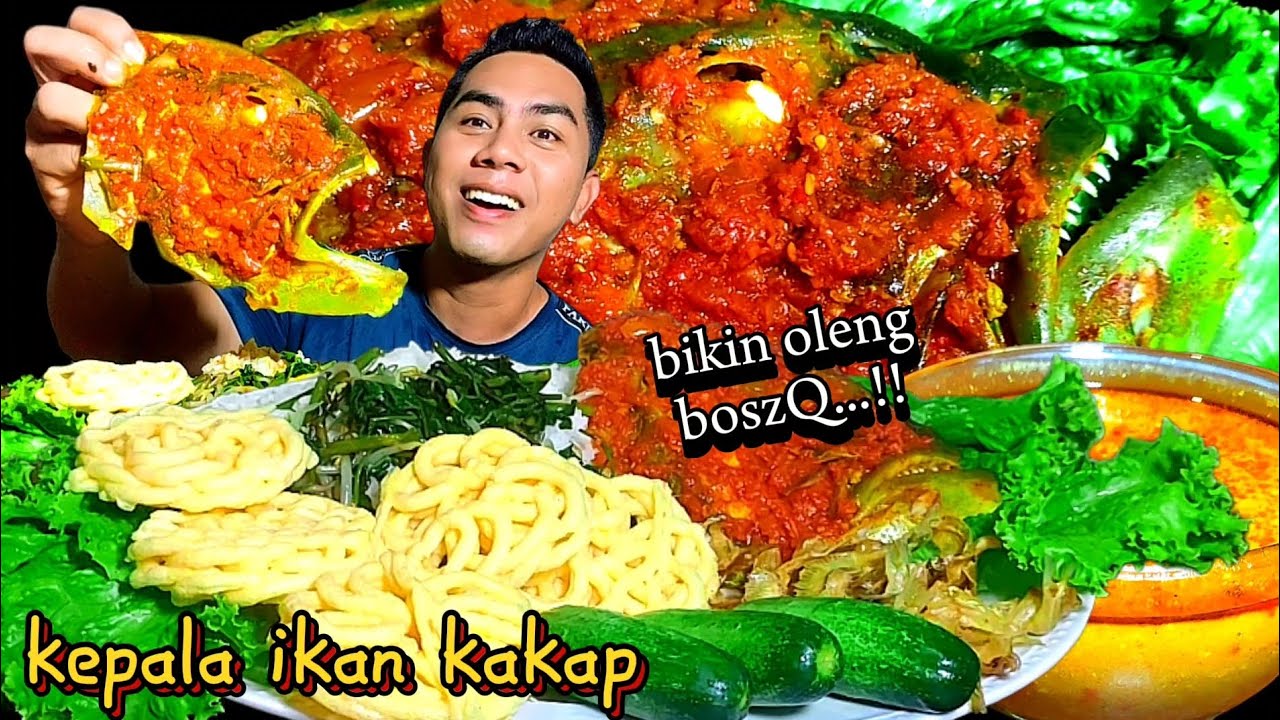 rasanya bikin oleng, MUKBANG GULAI KEPALA IKAN KAKAP - YouTube