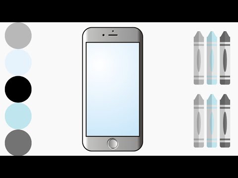 How To Draw A Mobile Phone | Drawing And Coloring For Beginners | Easy ...