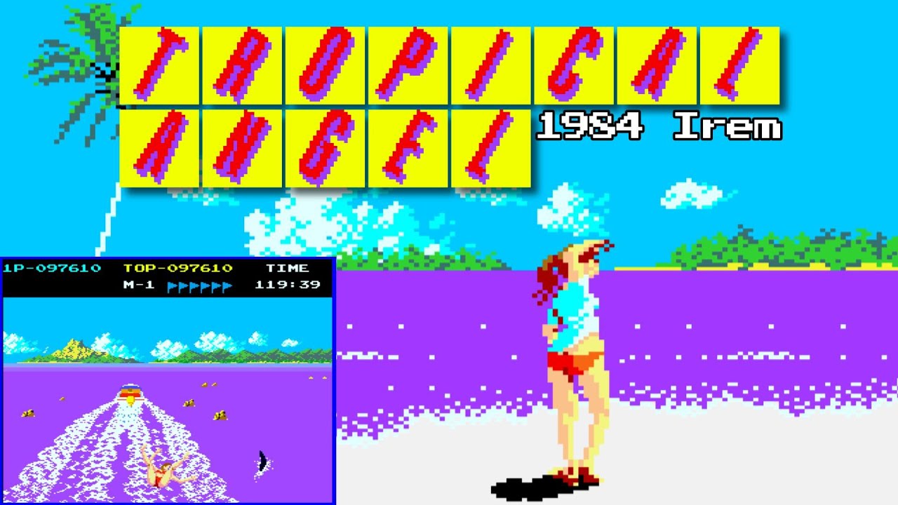 Tropical Angel 【オールクリア】 1983 Irem Arcade - YouTube