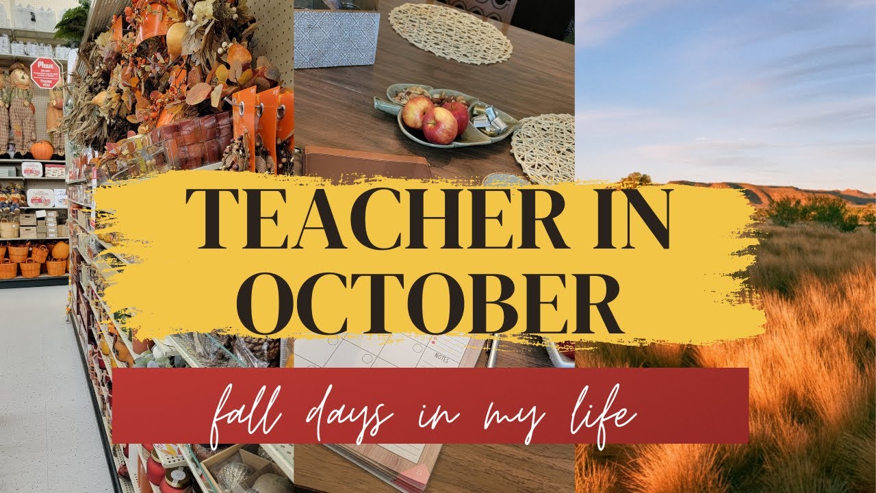 Teacher In October: Fall Days in My Life - YouTube